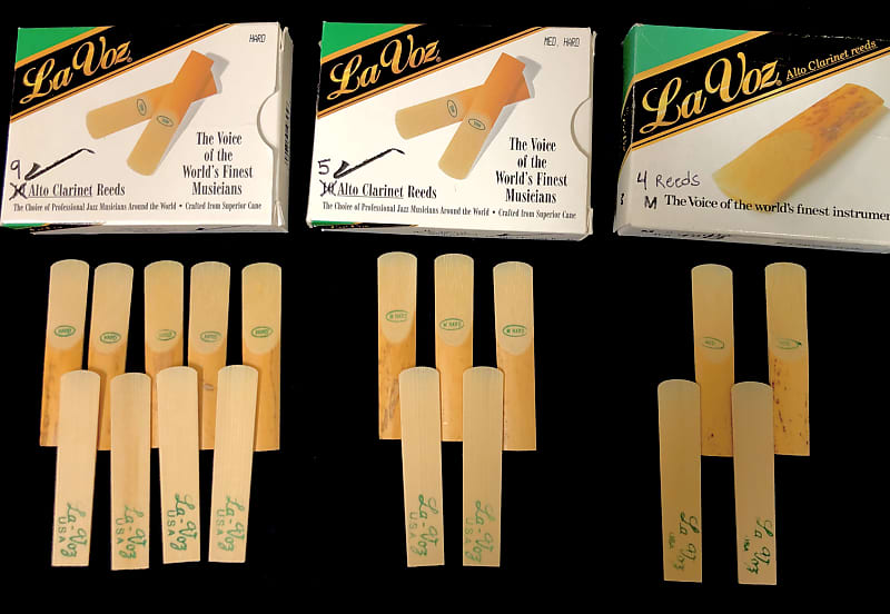 Rico La Voz Alto Clarinet Reed VARIETY PACK! | Reverb