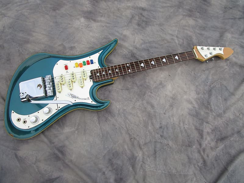 Teisco Spectrum 5 Japan Original 1967 Lake Placid Blue Van | Reverb