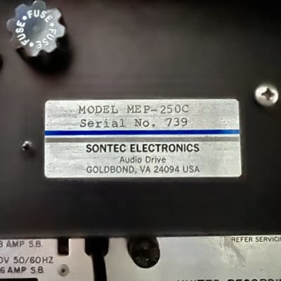 Sontec MEP-250C Stereo parametric mastering equalizer EQ ITI | Reverb