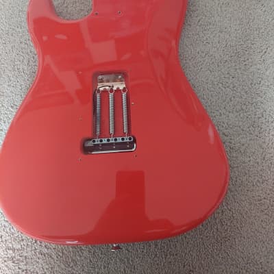 Tom Delonge Style Stratocaster Body Fiesta Red | Reverb
