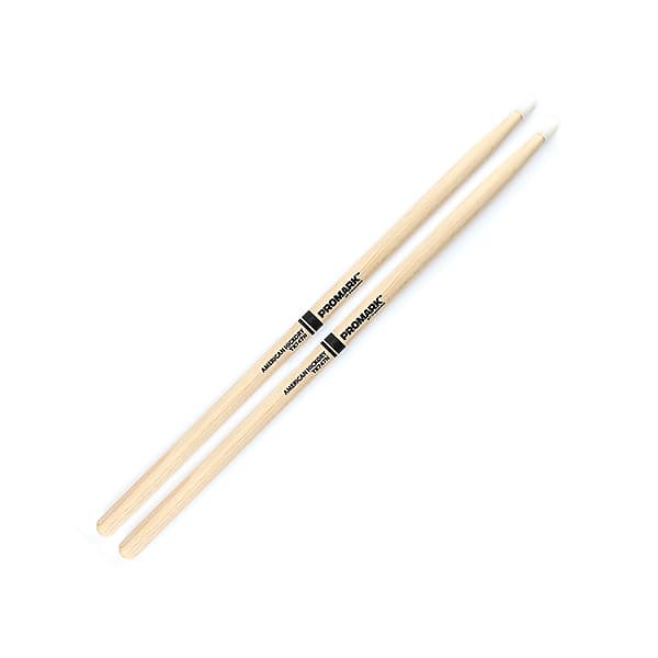 Promark American Hickory 747 Rock Nylon Tip Drumsticks TX747N | Reverb