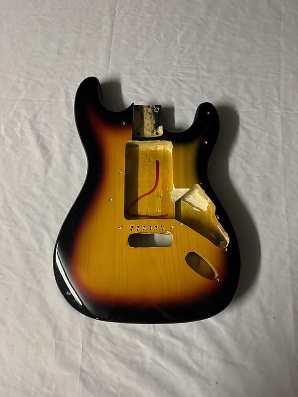 Fender Stratocaster Electric Guitar Body 2000s - Sunburst | Reverb
