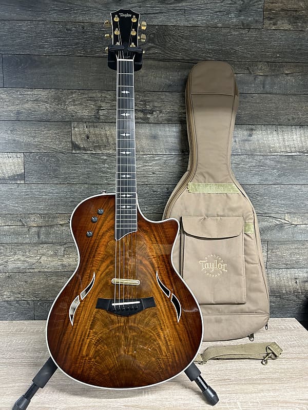 Taylor T5C4 Flamed Walnut Guitar 2013 w/ Gig Bag #1007 | Reverb