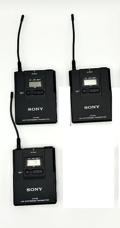 Sony UWP-V1 transmitter/receiver kits x 3 - black/metal | Reverb