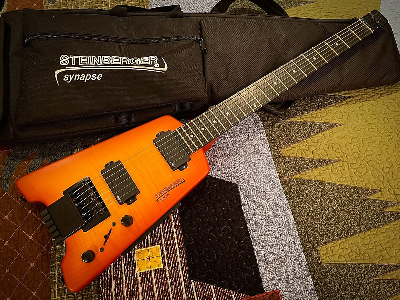 Minty Steinberger Synapse SS-2F Custom - Amber Sunburst | Reverb