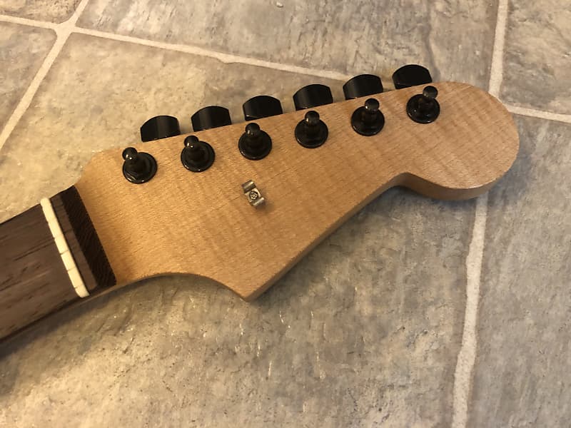 Musikraft Roasted Maple Wenge neck with tuners | Reverb