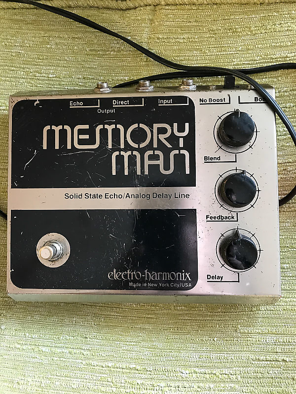 Electro-Harmonix Memory Man 1970s - Black & Silver | Reverb