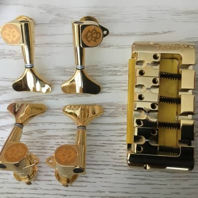 Spector bass Bridge & Tuners Set Euro4 / Rebop 2020’s - Gold | Reverb