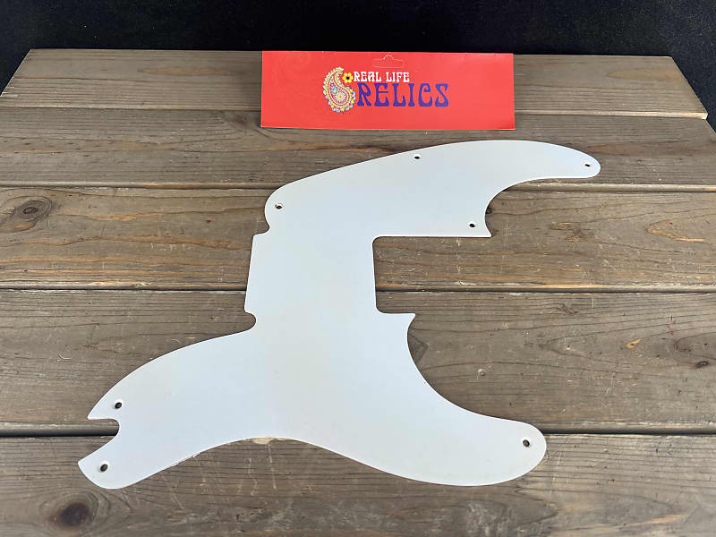 Real Life Relics Aged 51 P Bass® Pickguard 1 Ply White. | Reverb
