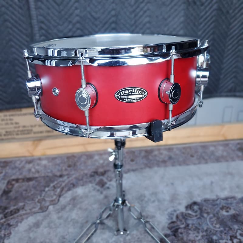 Pacific FS Series Snare drum 14x5.5 ALL Birch Shell - Red | Reverb