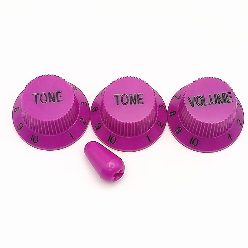 True Custom Shop® Purple Knobs & Switch Tip Set for Fender | Reverb