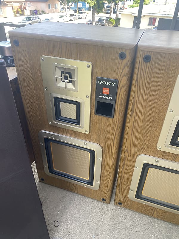Sony vintage speaker Apm 615 1986 - Brown | Reverb