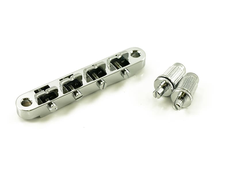 4-String Bass Tune-O-Matic Tunematic Bridge - CHROME | Reverb UK