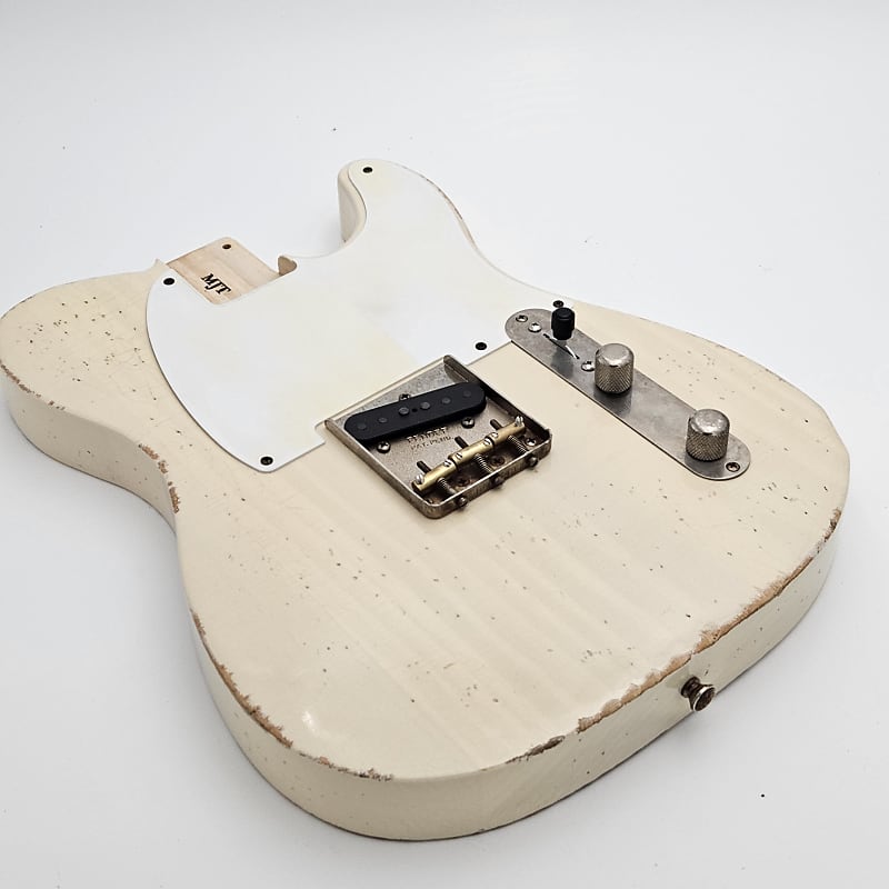 MJT Pine Loaded Telecaster Body W/SD Antiquity Bridge | Reverb