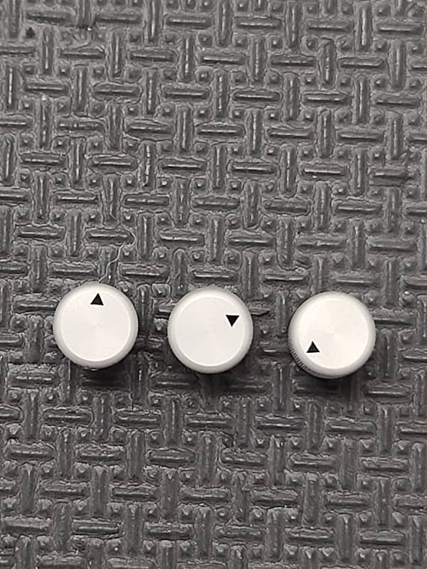 3 Solid Aluminum 1/2" Metal Knurled Knobs, Arrow Indicator, | Reverb