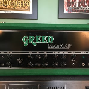 Matamp Green Lead 200 2001 Green Tolex | Reverb