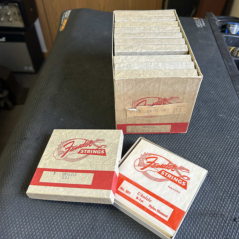 1959 Fender Box of Ukulele Strings - Box w/11 Boxes of | Reverb