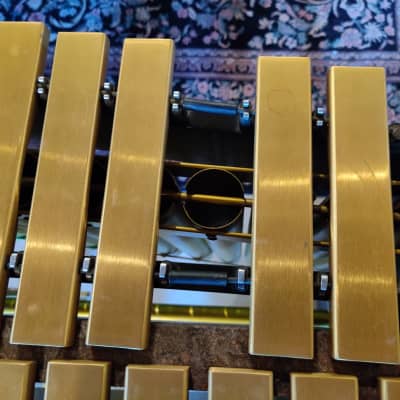 Musser M75 Century Vibraphone Gold Bars with Working Motor | Reverb