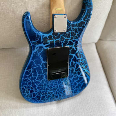1988 Starforce 8000 Super Strat - Blue Crackle | Reverb