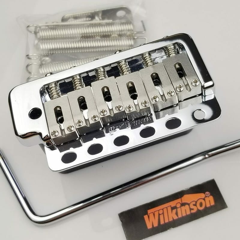Wilkinson Tremolo Bridge WVP6 Chrome ST Electric Guitar | Reverb