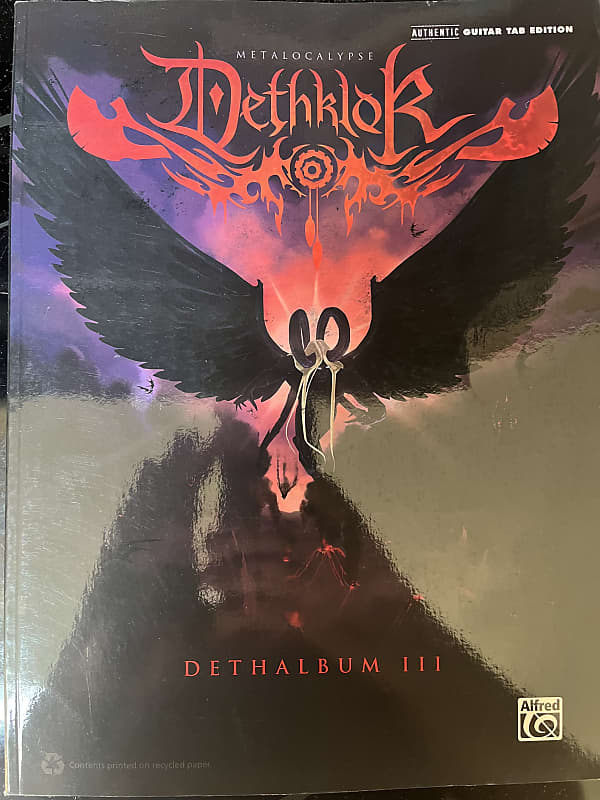 Dethklok - Dethalbum III - Guitar tab / tablature Book | Reverb