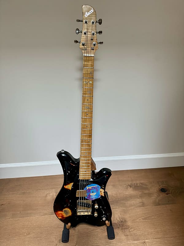 Bacci Leonardo Dual Output Baritone Black Over Sunburst | Reverb