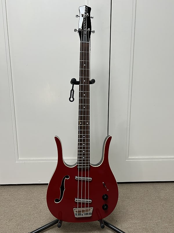 Danelectro Red Hot Longhorn Semi-hollowbody Bass Guitar | Reverb