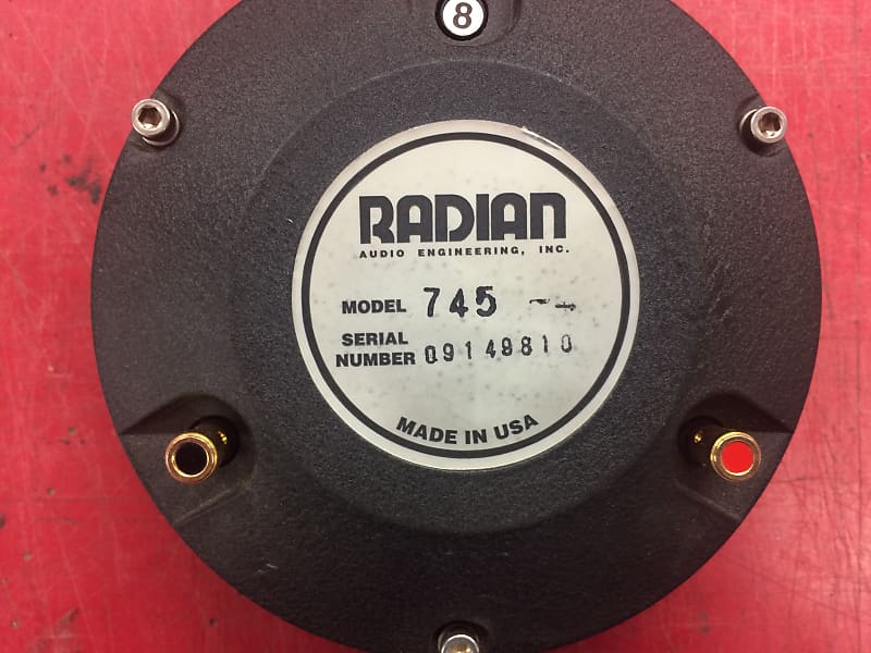 Radian 745PB-8 1.4" Aluminum Horn Driver 8 Ohm 4-Bolt | Reverb