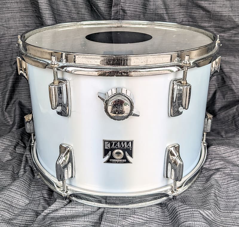 Tama Imperialstar 13x9 Rack Tom in Metallic White. Mahogany | Reverb