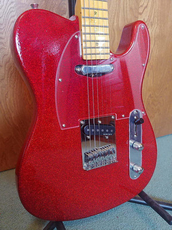 Leo Jaymz Resonance X TL-Style 2023 - Sparkle Red + Gig Bag | Reverb