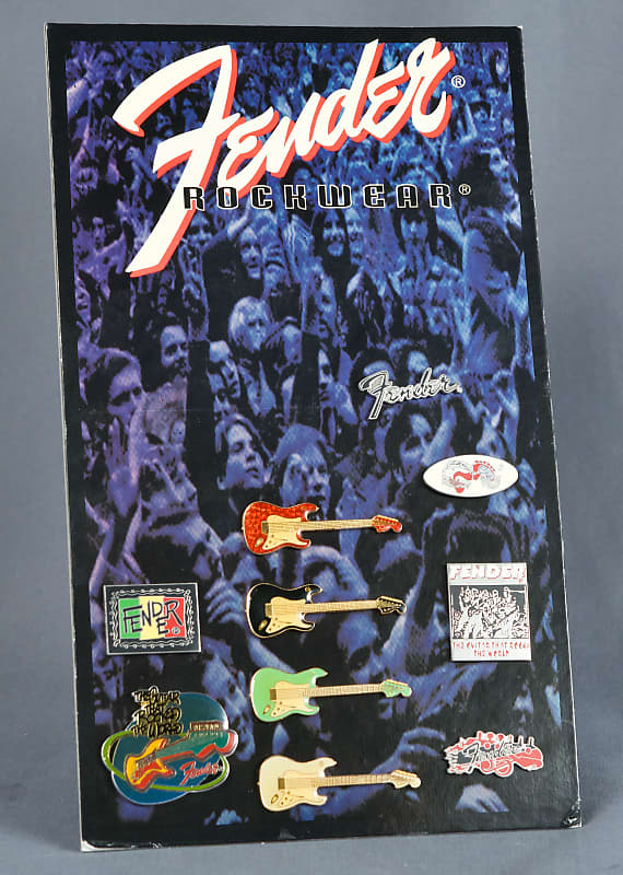 Fender Lapel Pin Display 1995-1999 - Multiple Pins | Reverb