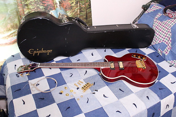 Epiphone Allen Woody Rumblekat Limited Edition 2013 Cherry | Reverb