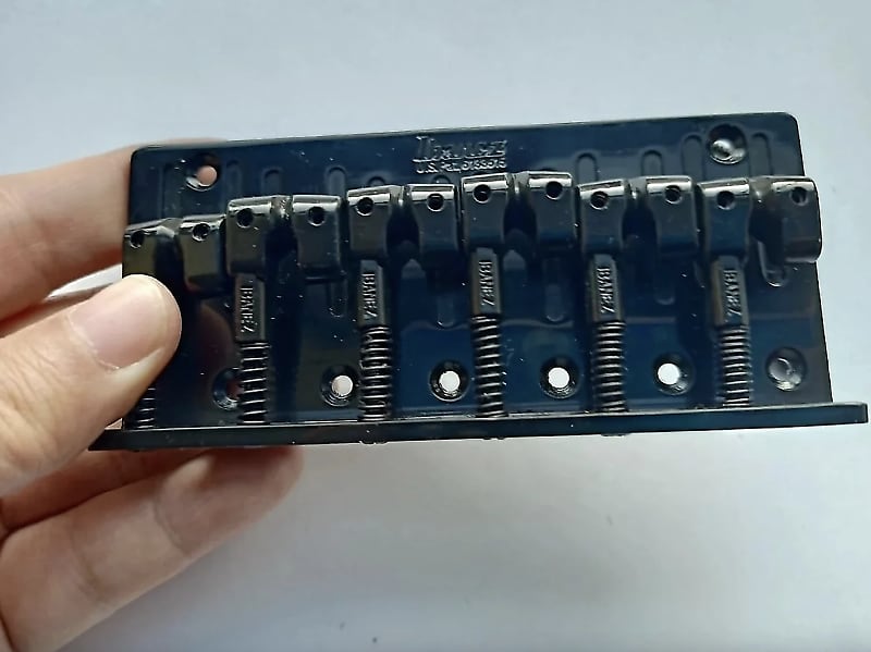 Ibanez Accu-cast B16 6 String Bass Bridge in Black | Reverb