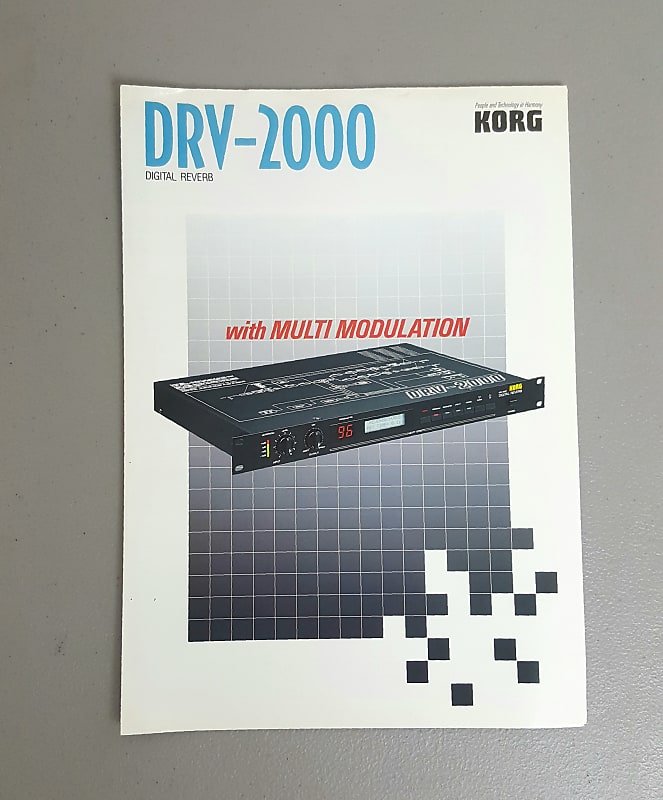 Korg DRV-2000 Vintage Effects Processor - Original Brochure | Reverb