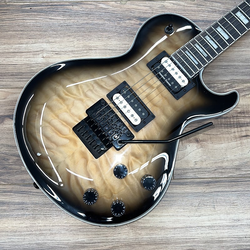 Dean Select Series Thorobred Floyd Trans black burst quilt | Reverb
