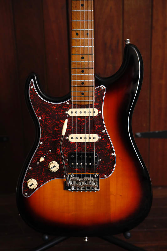 Jet Guitars JS-400-SB Sunburst Left Handed HSS Electric | Reverb