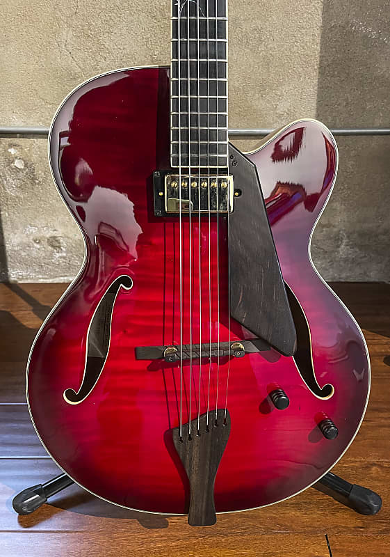 Peerless Leela 40th Anniversary Carved Maple Top w/ OHSC - | Reverb