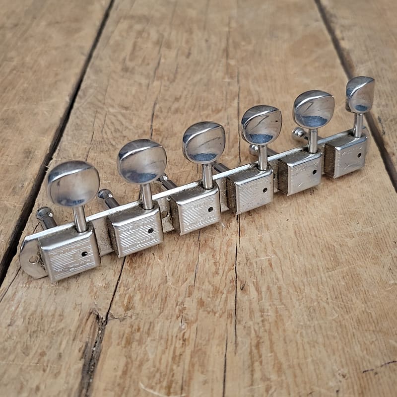 Kluson Double Line Strip Tuners 1960s Chrome Bushings & | Reverb