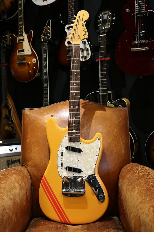 Fender Mustang Orange Competition de 1971 | Reverb