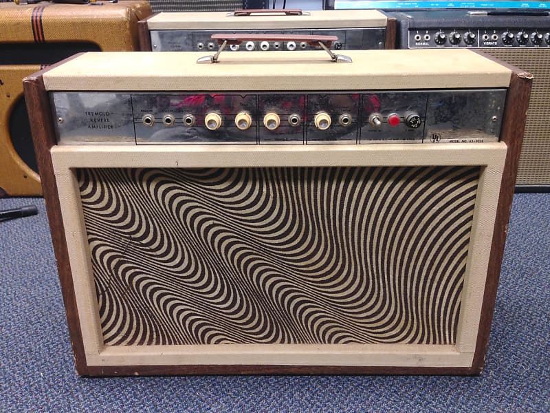 1966 Airline 62 GVC 9035A Tremolo Reverb Amplifier Valco | Reverb UK