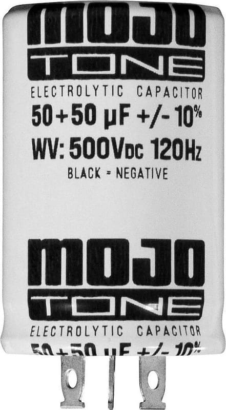 Mojotone 50uF + 50uF 500V Electrolytic Multi-Section Can | Reverb