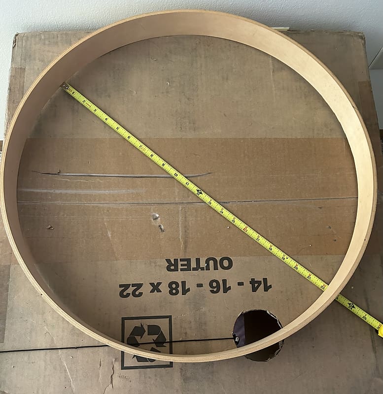 maple drum hoop unfinished 22” maple bass drum hoop | Reverb