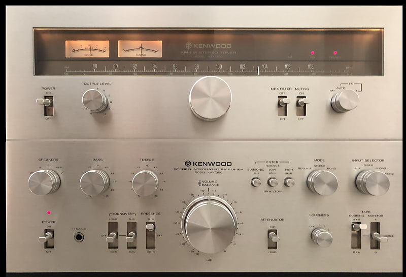 Kenwood KA-7300 DC Amplifier 1970s - Silver | Reverb