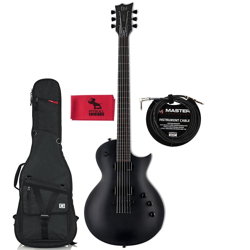 ESP LTD Eclipse EC-1000 Baritone Guitar, Charcoal Metallic | Reverb