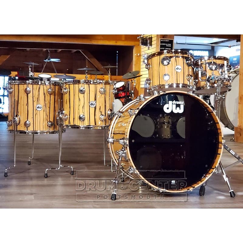 DW Collectors Series Exotic Pure Maple SSC 5pc Drum Set Ivory | Reverb