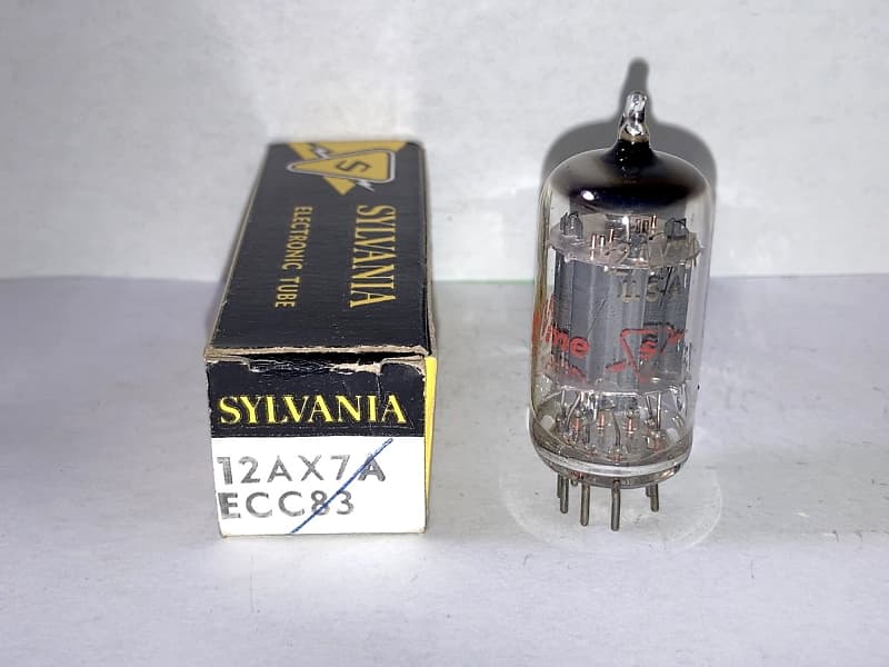 Sylvania 12AX7 12AX7A ECC83 Late 1960's Gray Plate | Reverb
