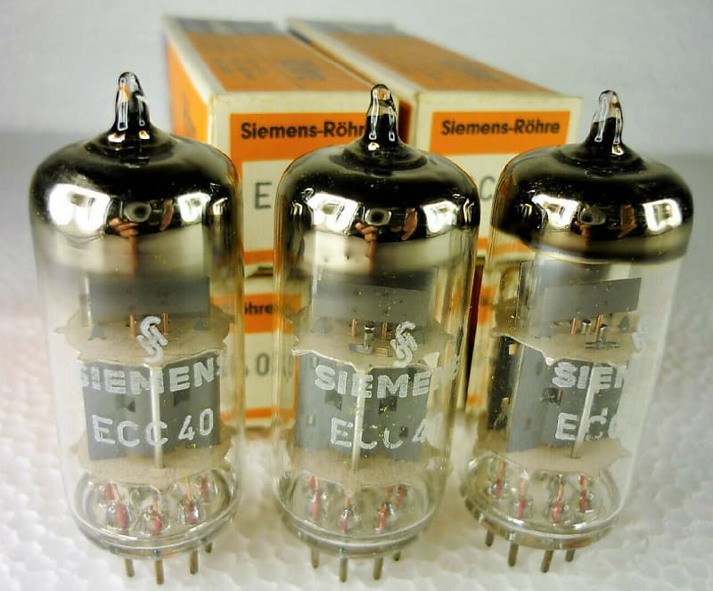 Vintage ECC40 (AA61) Siemens, large O getter, NOS, NIB, 1 pcs | Reverb