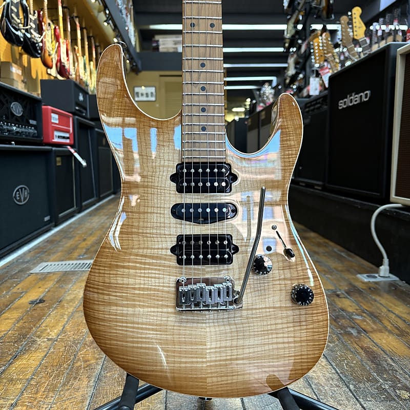 Suhr Modern Custom Electric Guitar Natural Burst w/Roasted | Reverb