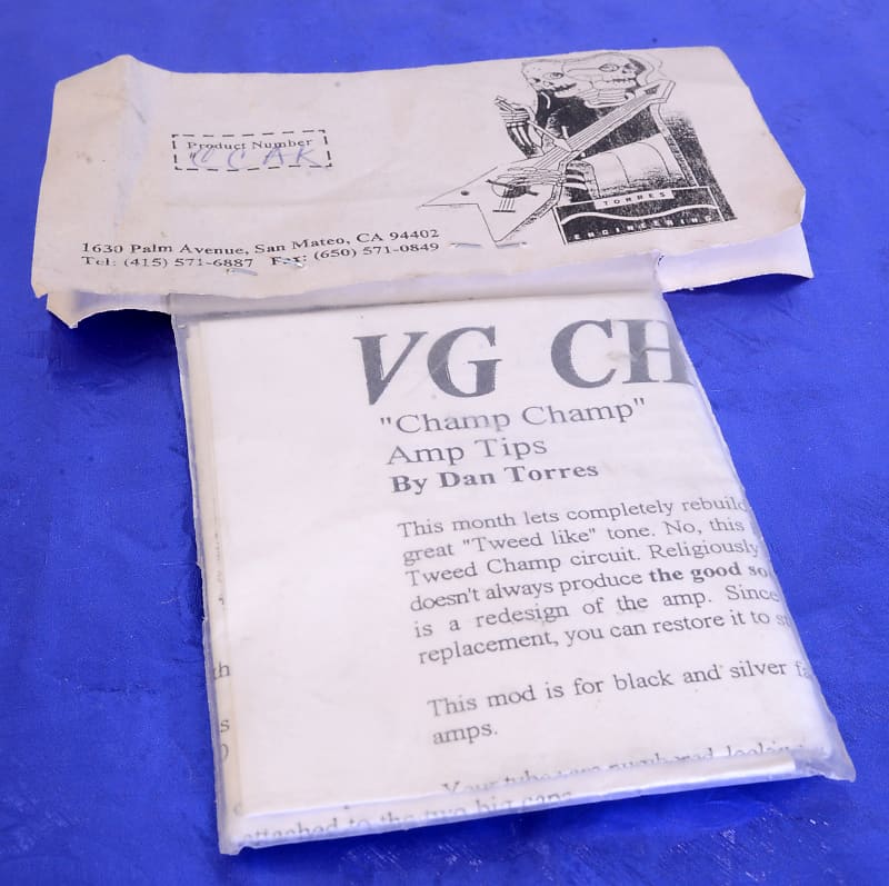 Dan Torres "Champ Champ" Amplifier Modification Kit New Old | Reverb