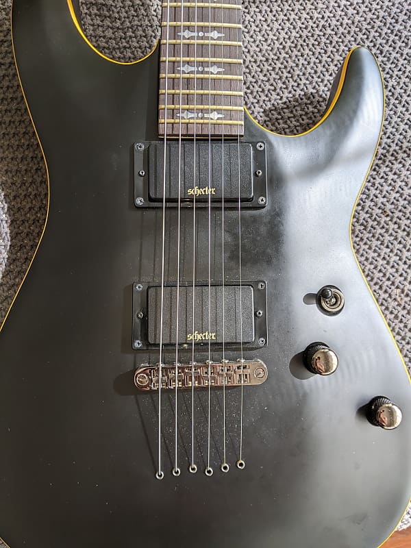 Schecter Demon-6 Aged Black Satin 2021 Model | Reverb Australia